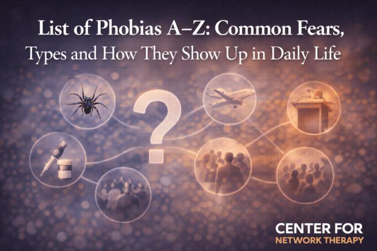 List of Phobias A–Z: Common Fears and Types Explained - Recovery CNT